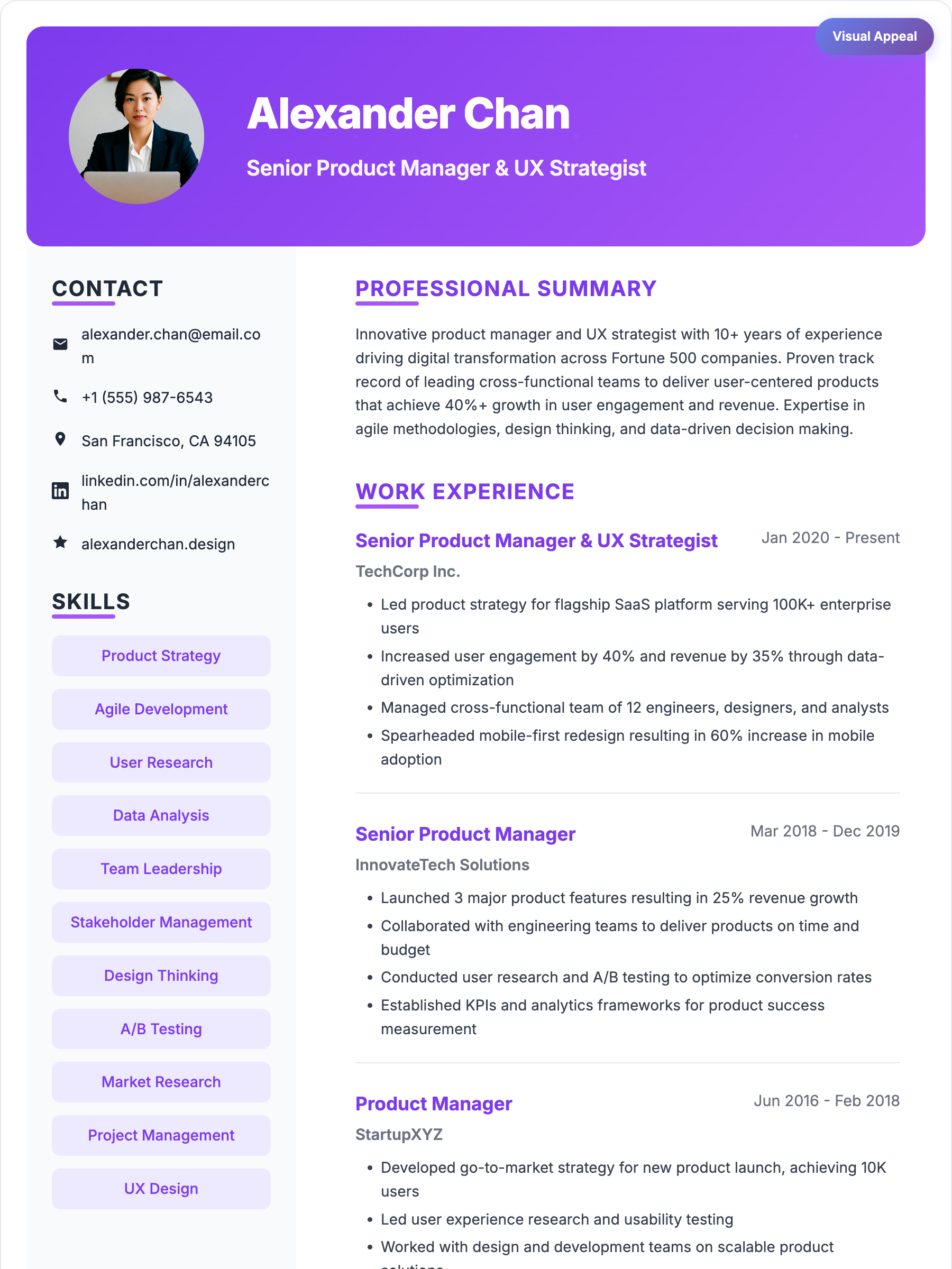Creative Designer Resume Template - free Download | ResumeGyani
